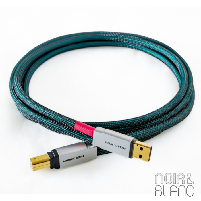 Câble USB Acoustic Revive USB-PL Absolute | Noir et Blanc