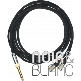 Câble pour casque Dan Clark Audio DUMMER Cable | Noir et Blanc